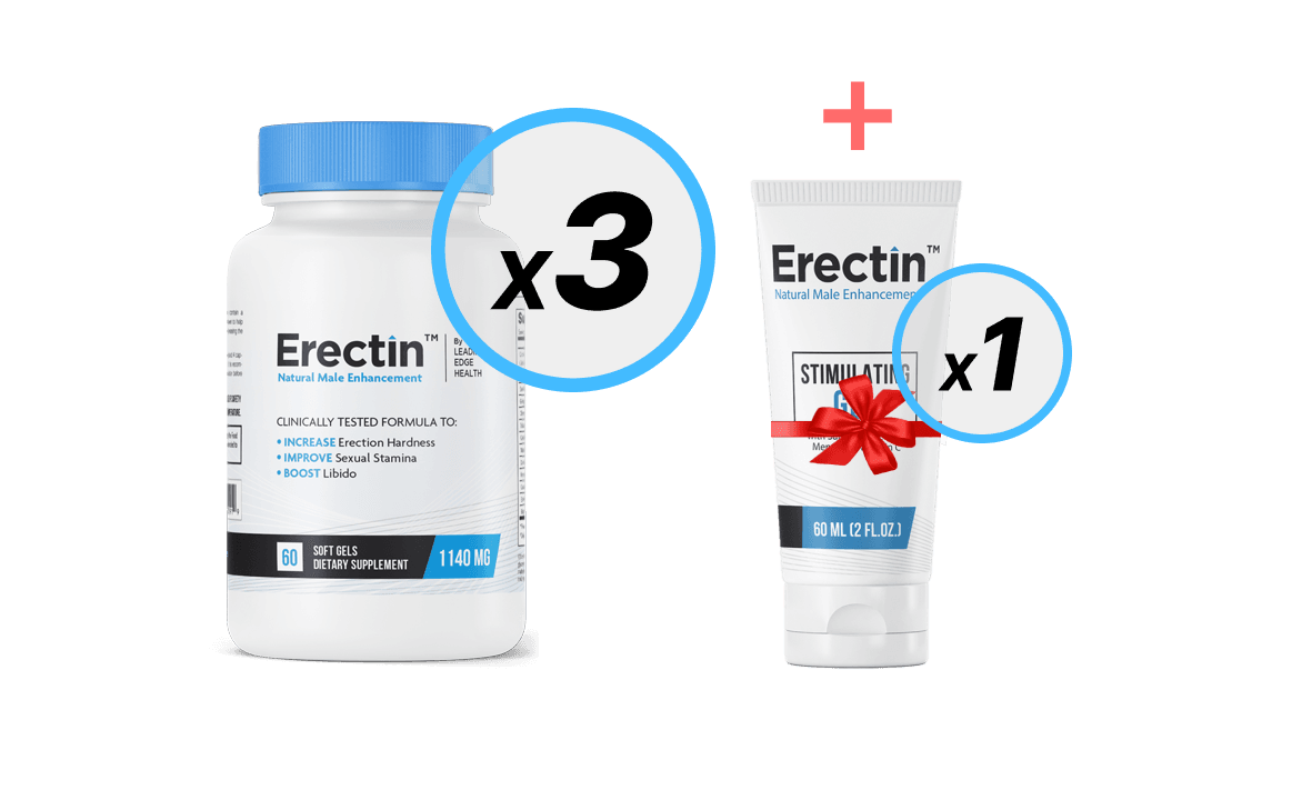 ثلاث علب حبوب إركتين Erectin - إيركتين Erectin